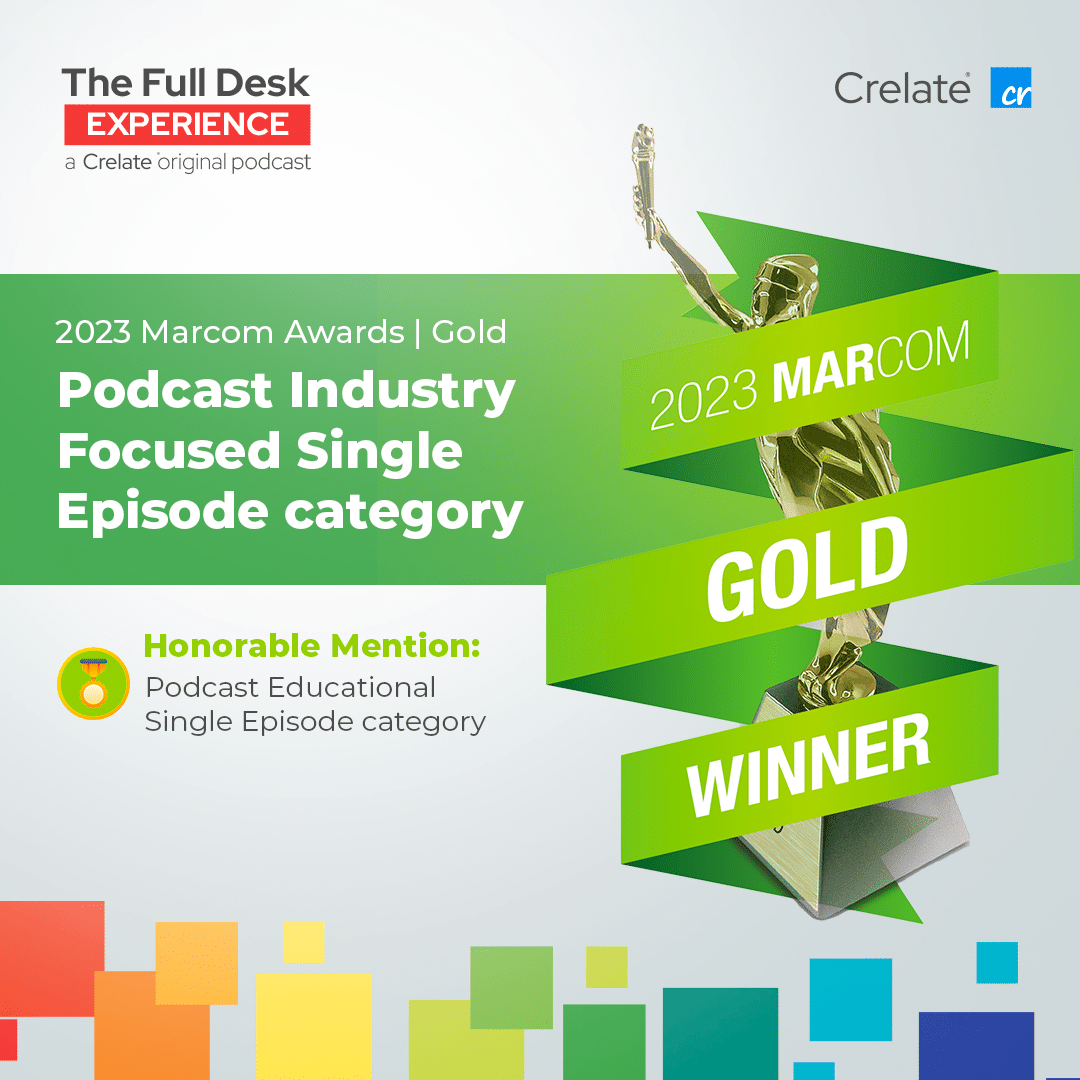 The Full Desk Experience Wins MarCom Award! - Crelate